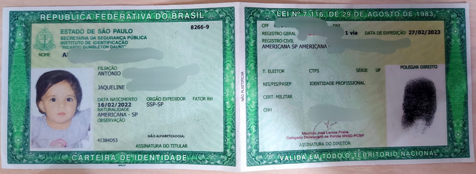 Primeiro RG do seu filho; saiba como fazer - Todo Dia